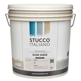 Dekorativ spartel Dune Suede | Hvid, 14 L | Stucco Italiano